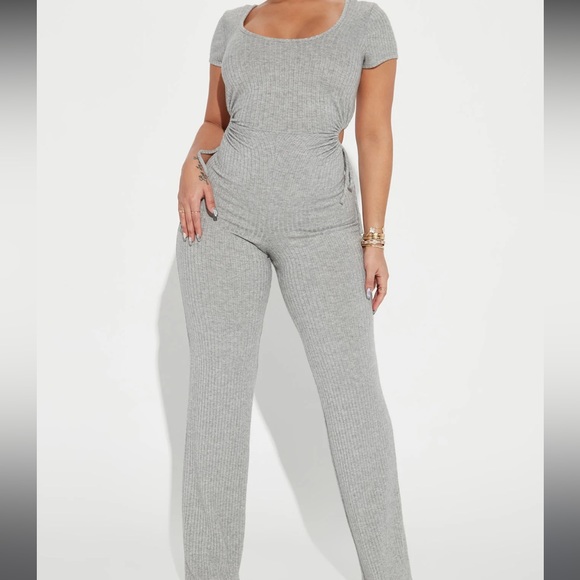 Pants & Jumpsuits | Gray Jumpsuit | Poshmark
